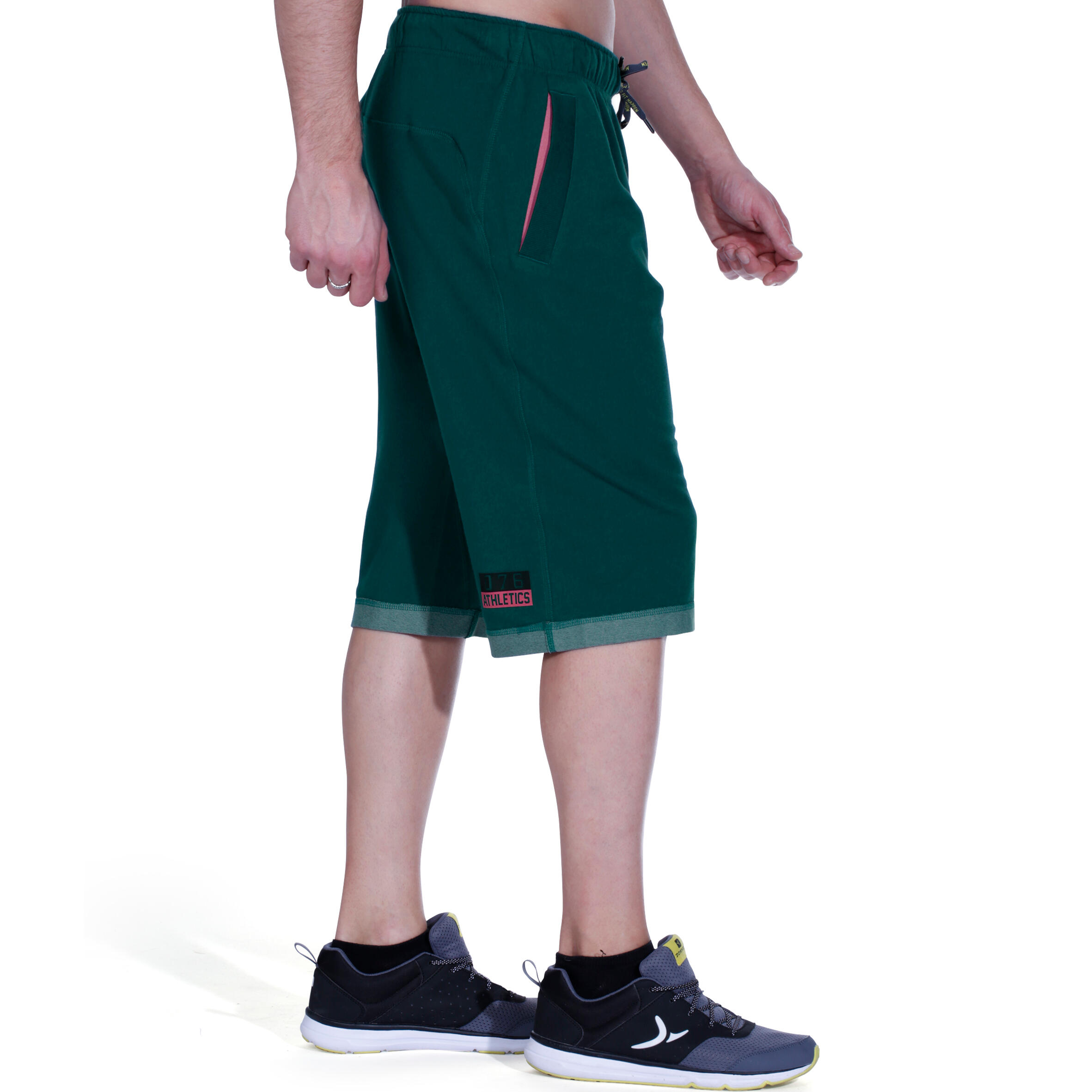 Active Team Long Fitness Shorts - Dark Green DOMYOS | Decathlon