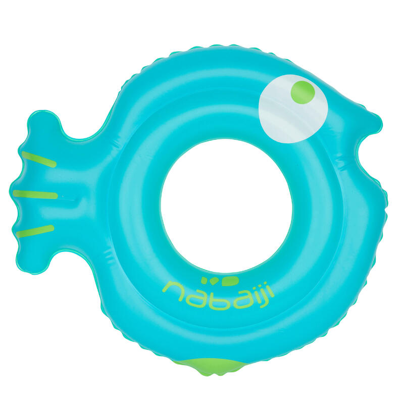 Inflatable FISH-shaped swim ring for kids, 3-6 years pink blue NABAIJI ...