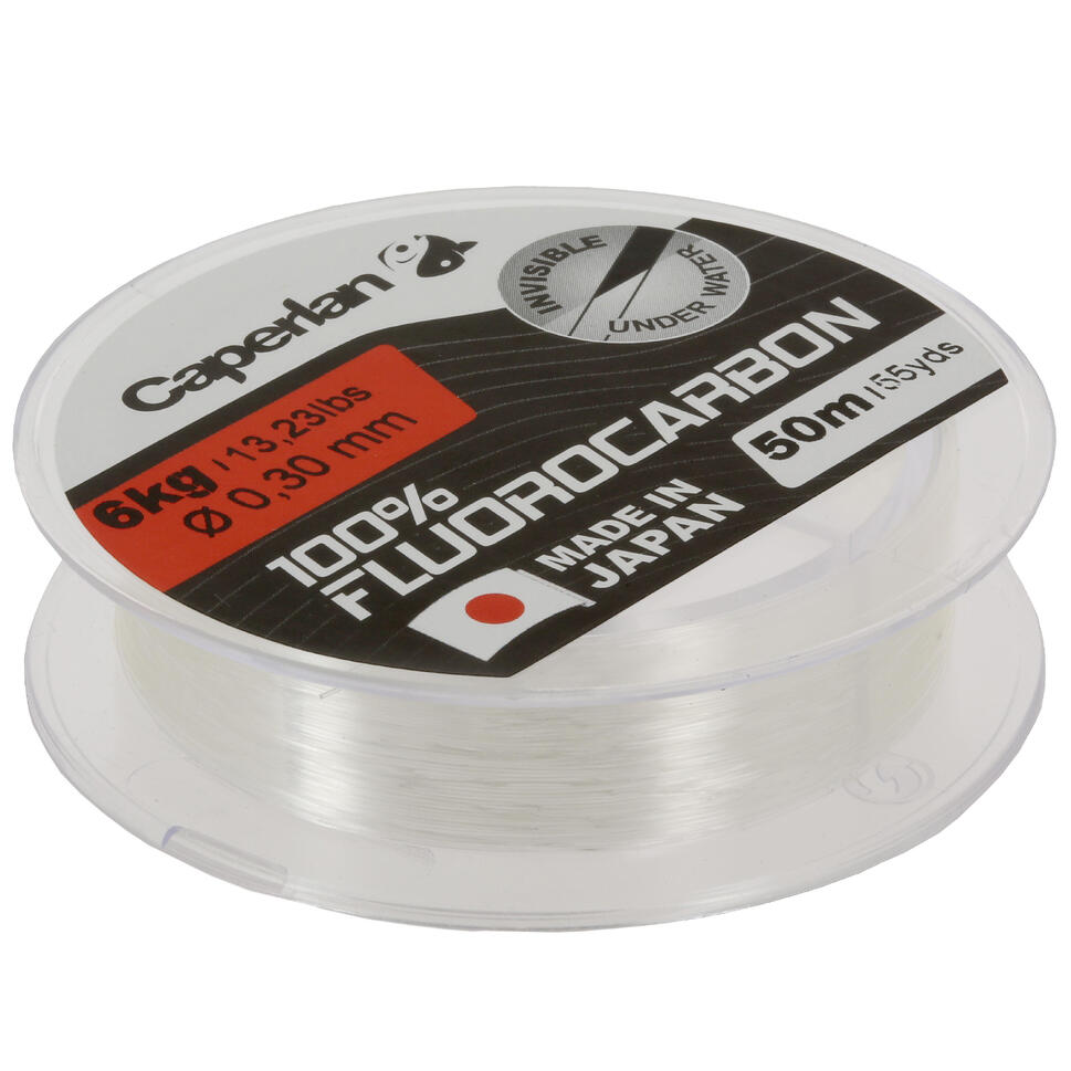 FIL DE PÊCHE FLUOROCARBONE 100% 50M CAPERLAN | Decathlon