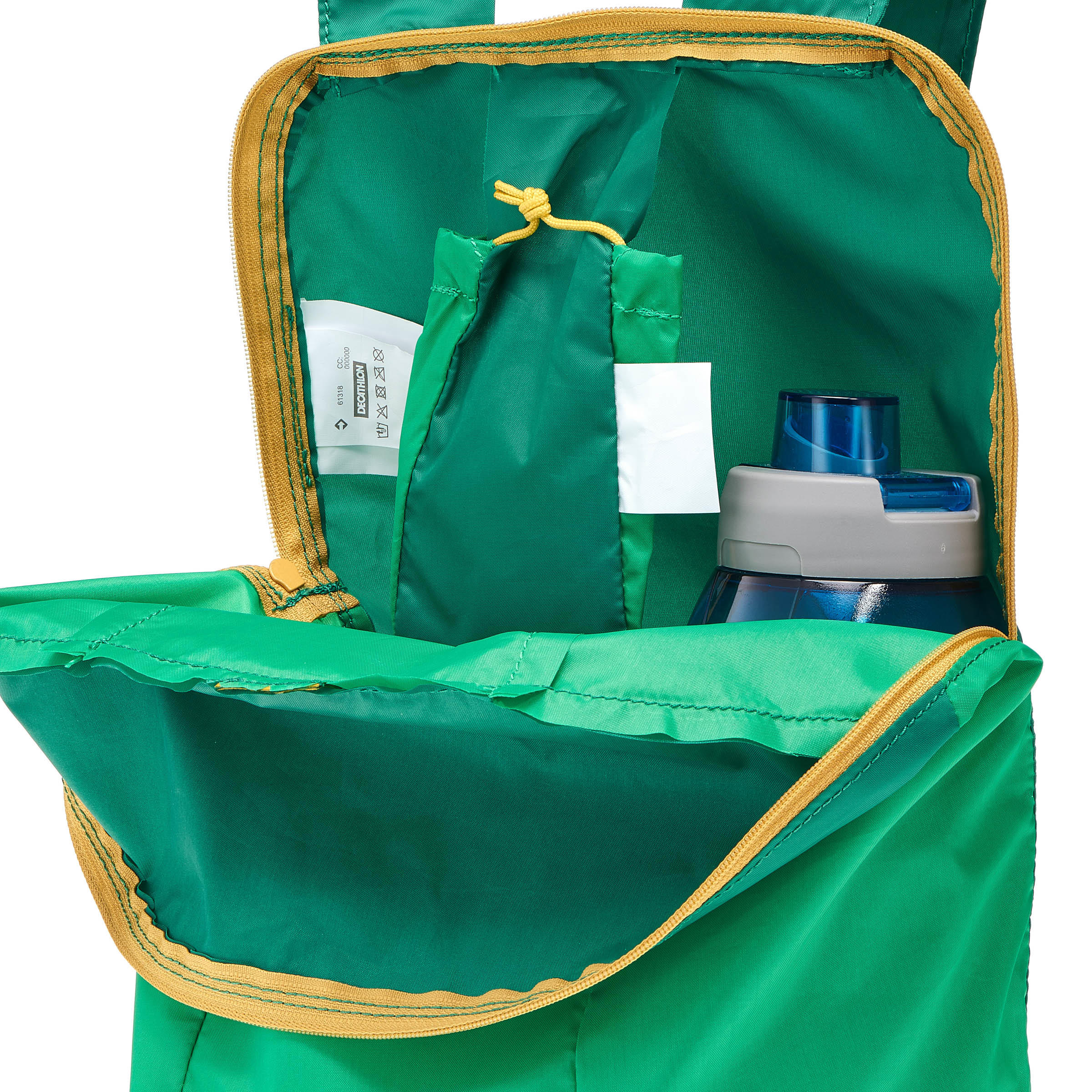TRAVEL Ultra-Compact 10 Litre Rucksack - green - Decathlon