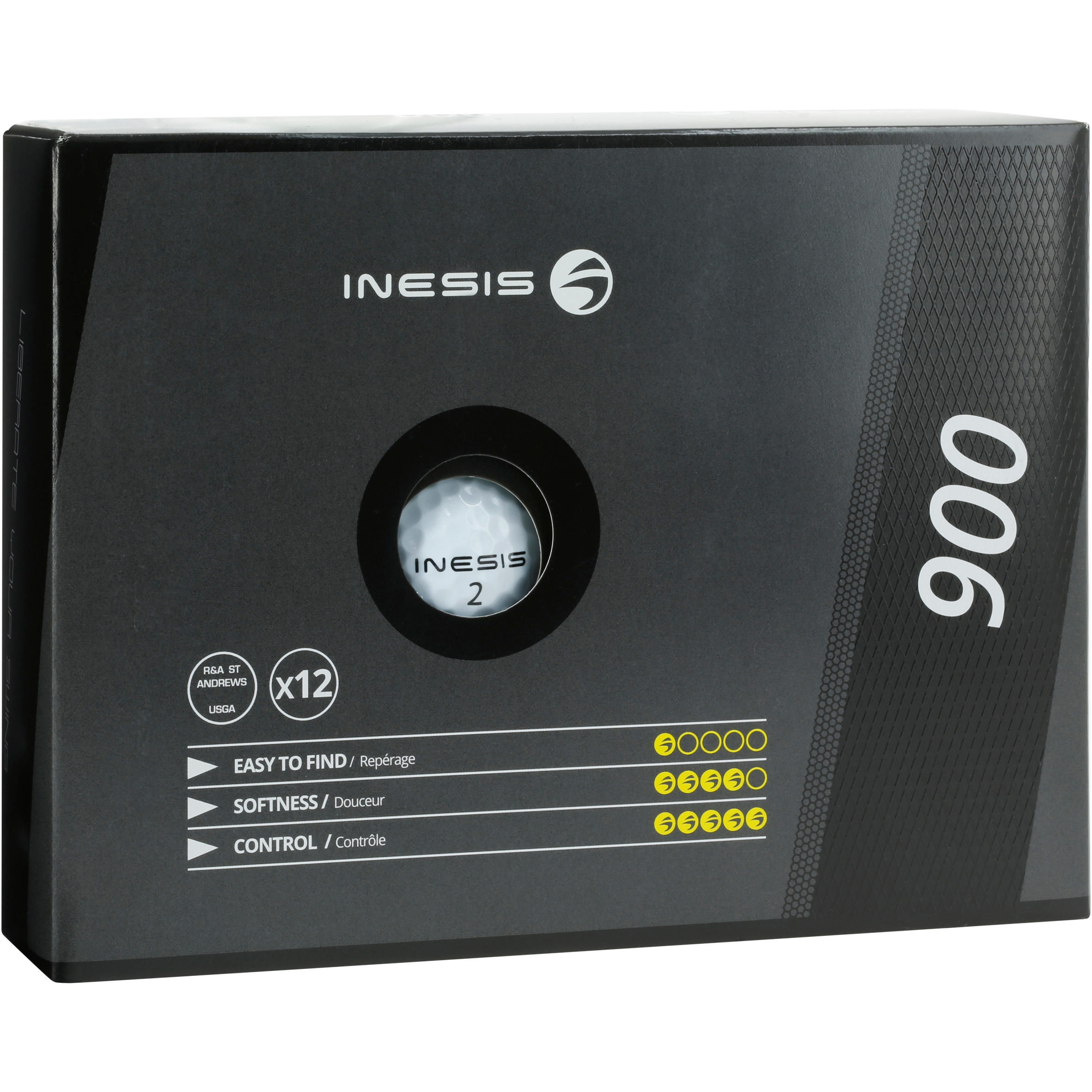 Inesis Golf Balls 900 - White (sold in pack of 12) - Decathlon