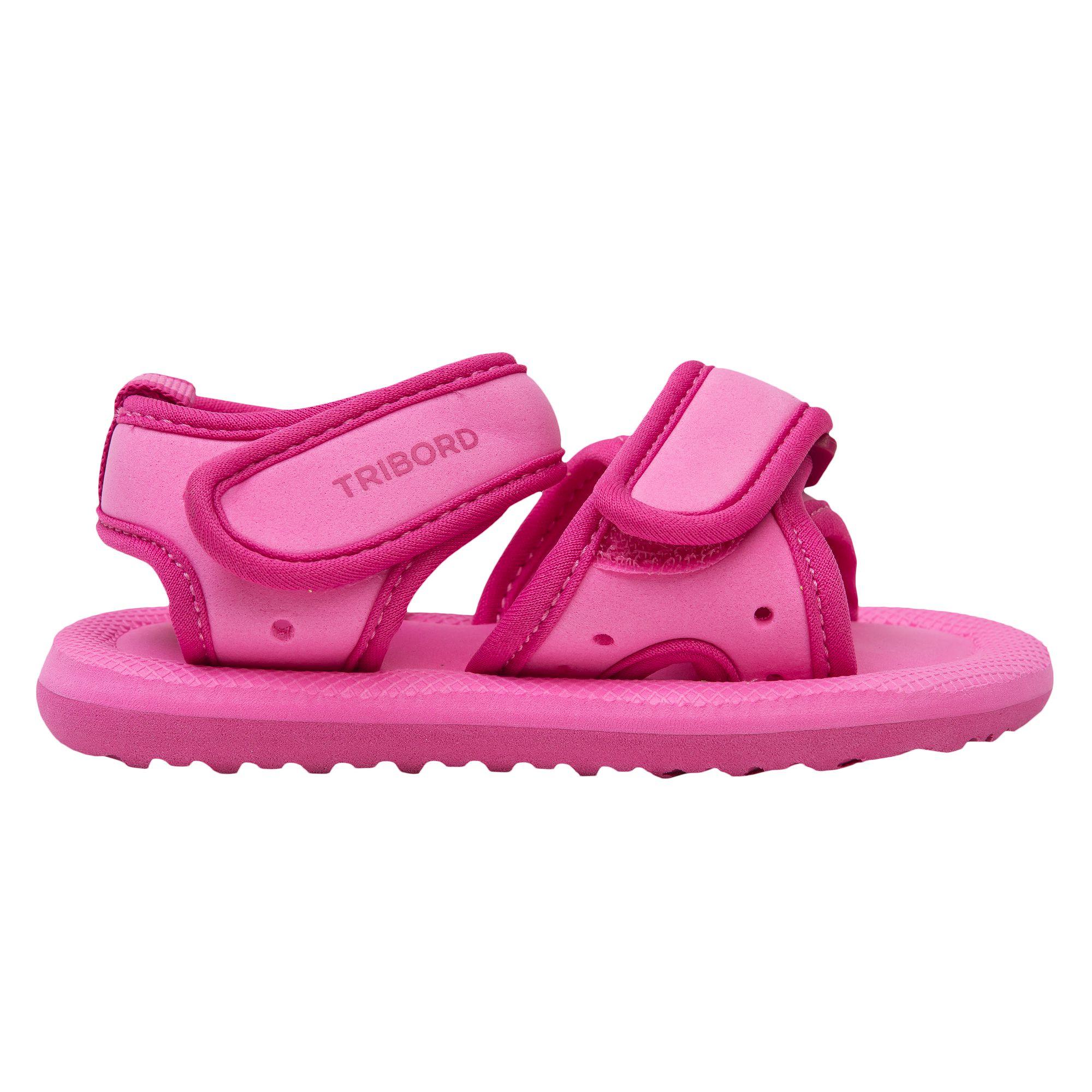 Baby Girl Plain Beach Sandals - Pink - Decathlon
