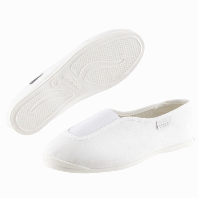 Chaussons de gym à l'école enfant blanc Rythm 300. | Domyos by Decathlon