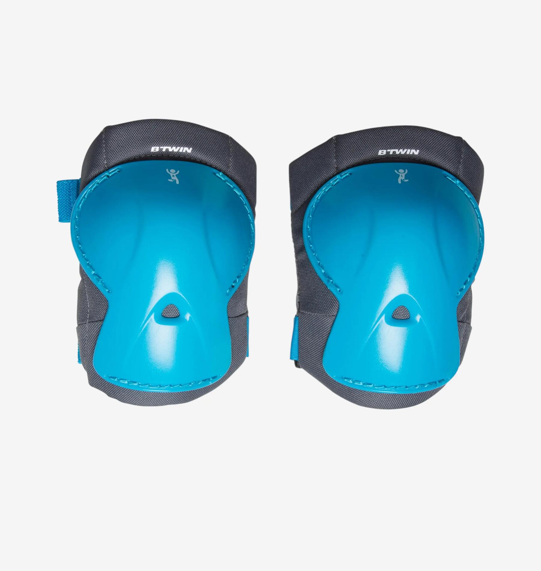 B'TWIN CHILDREN'S BIKE PROTECTION KIT XS - BLUE