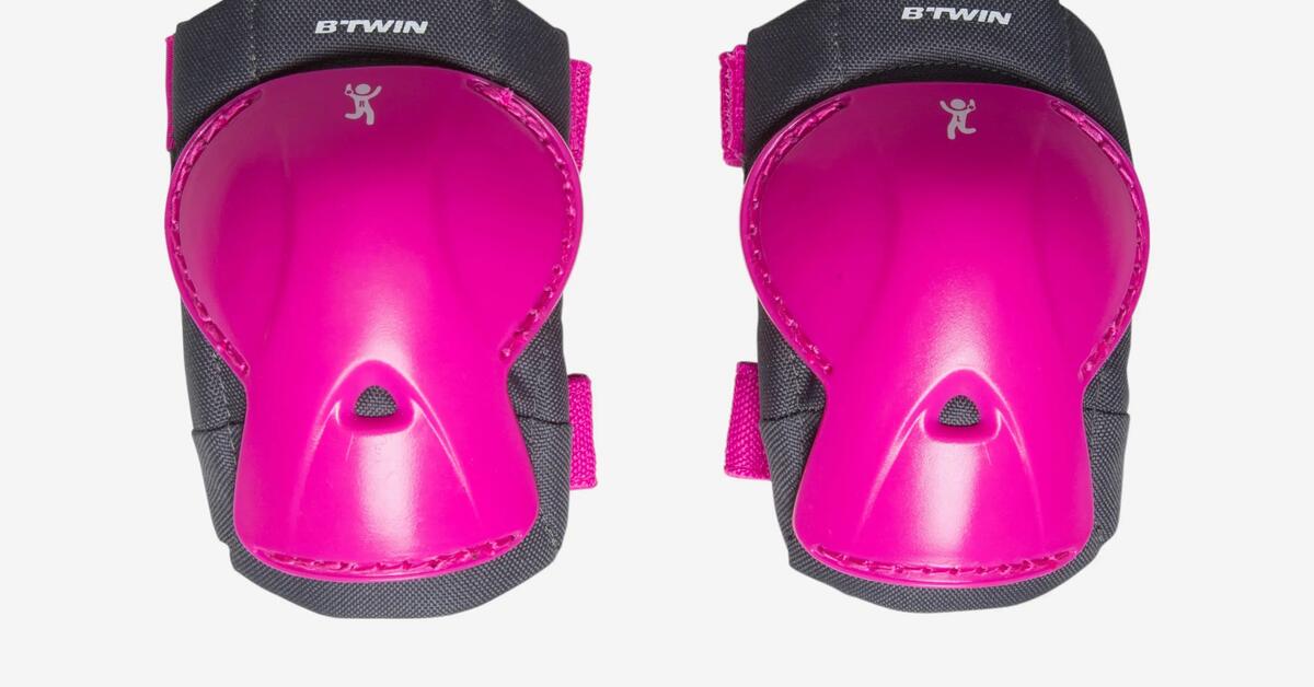 B'TWIN CHILDREN'S BIKE PROTECTION KIT XXS - PINK