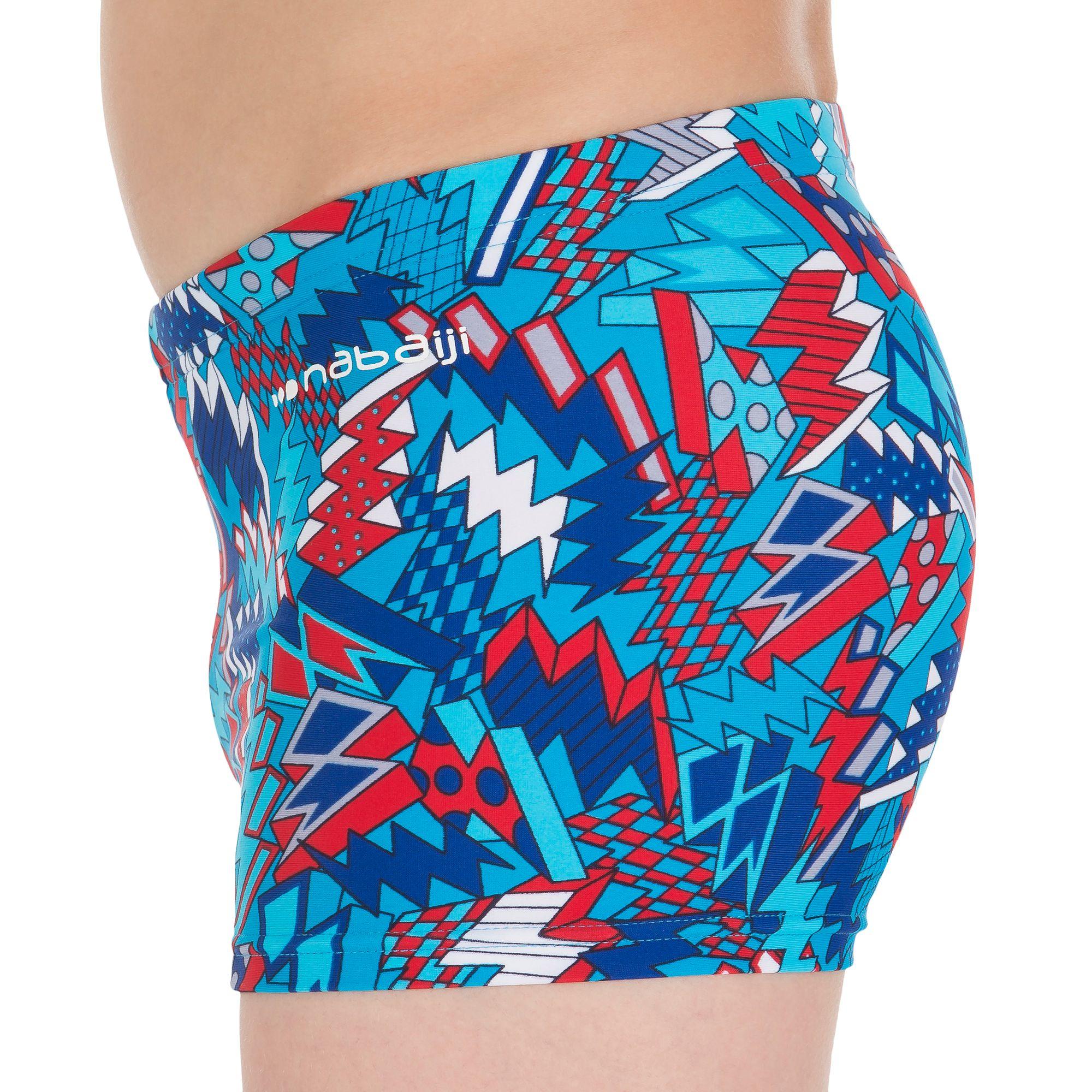 B-Active Allbuzbo Boys’ Boxer Swim Shorts - Red NABAIJI | Decathlon