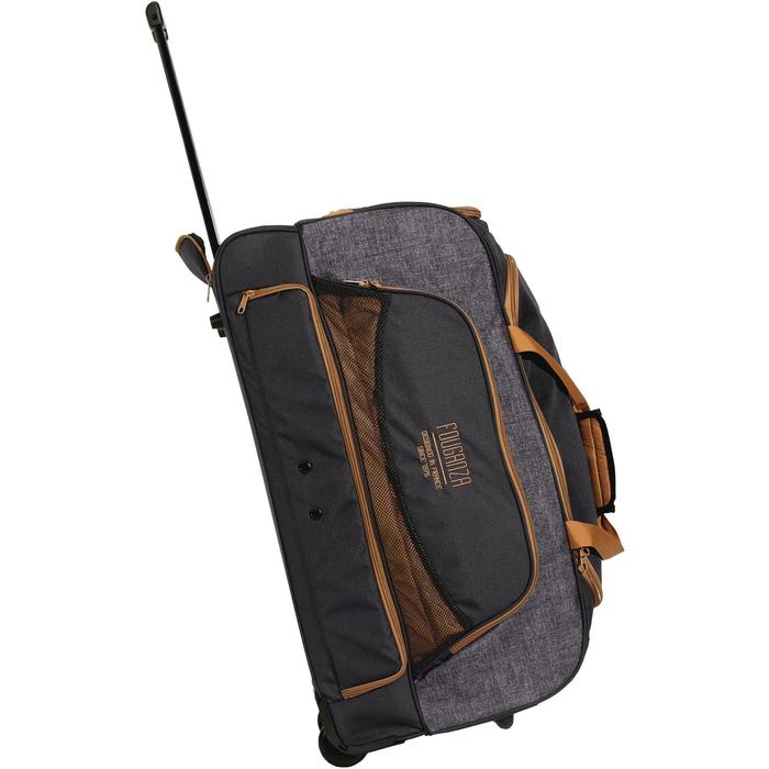 Sac de transport à roulettes équitation TROLLEY 80 L gris et camel ...