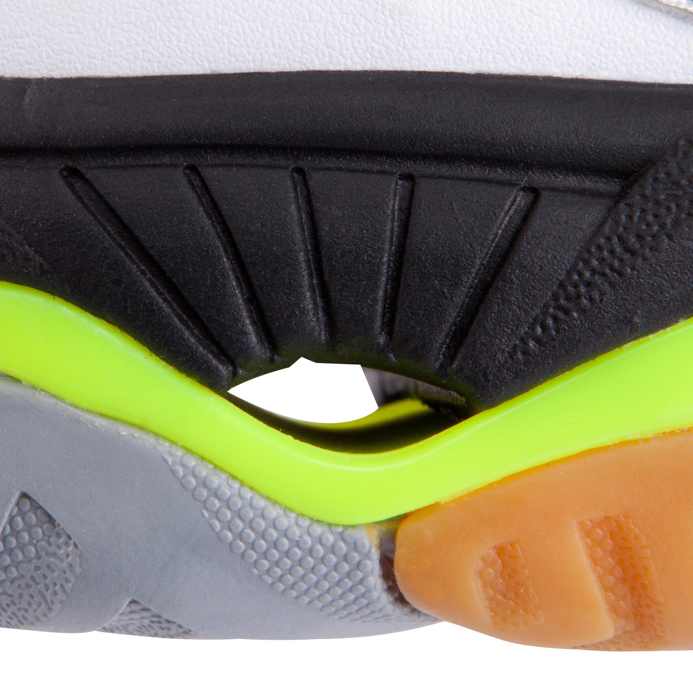 Wave Hurricane 2 Adult Volleyball Shoes - White Yellow MIZUNO | Decathlon