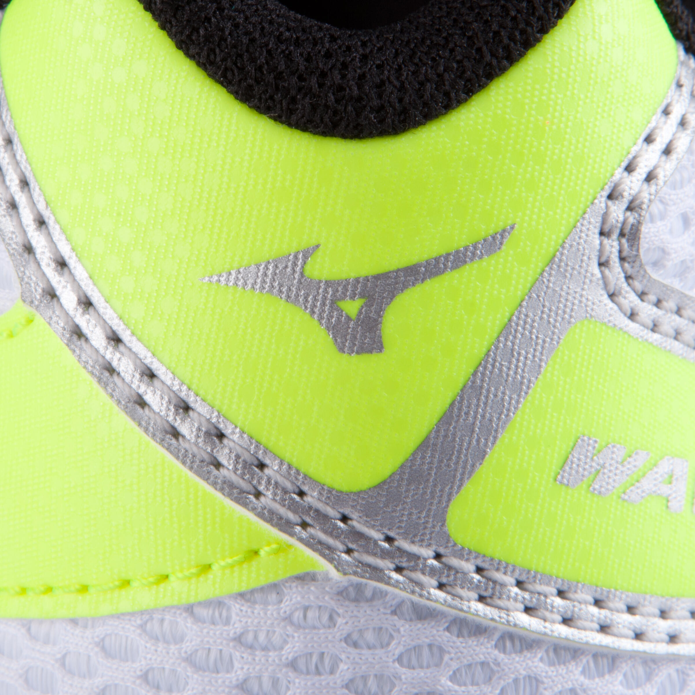 Wave Hurricane 2 Adult Volleyball Shoes - White Yellow MIZUNO | Decathlon