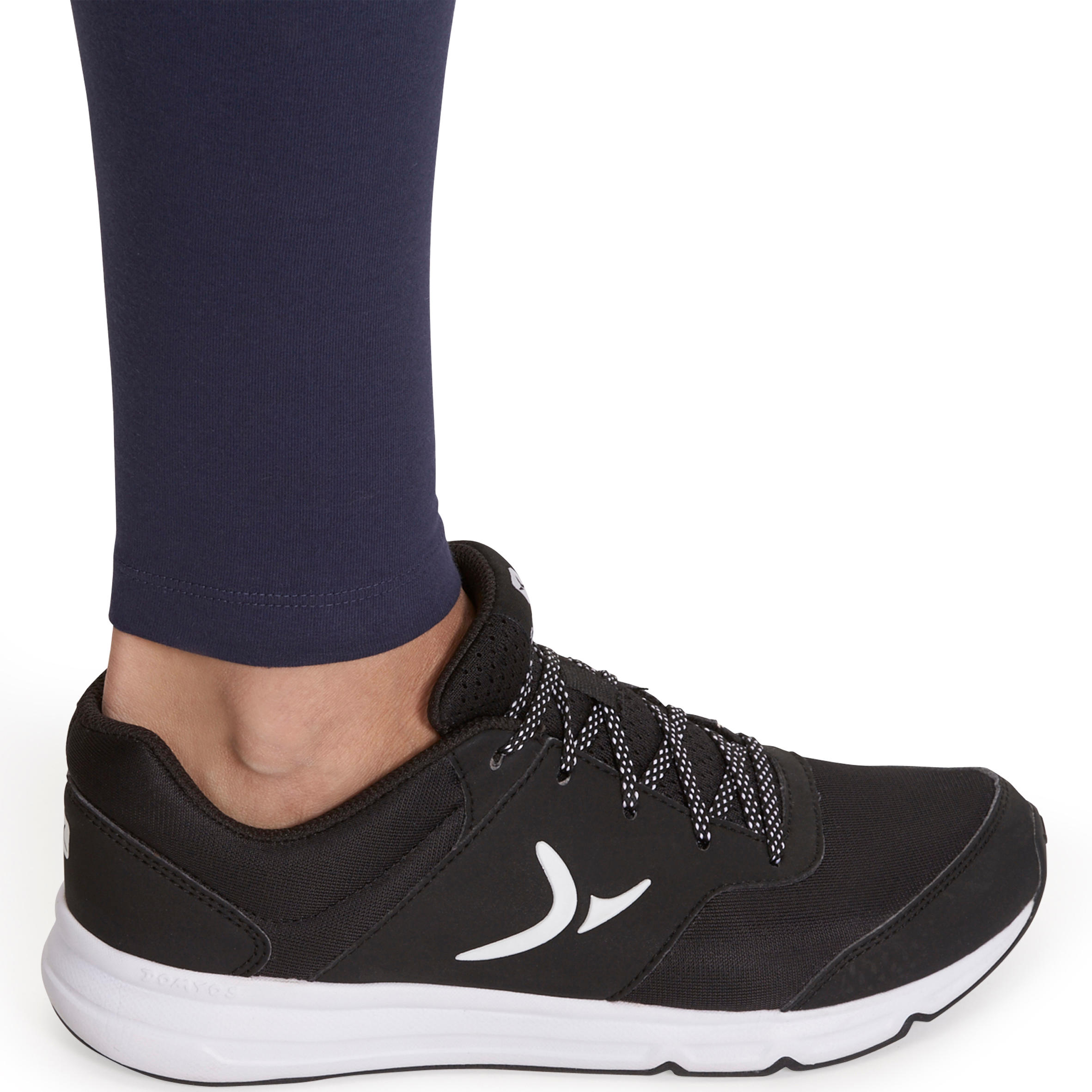 Legging Salto 100 slim Gym Stretching femme bleu marine NYAMBA | Decathlon