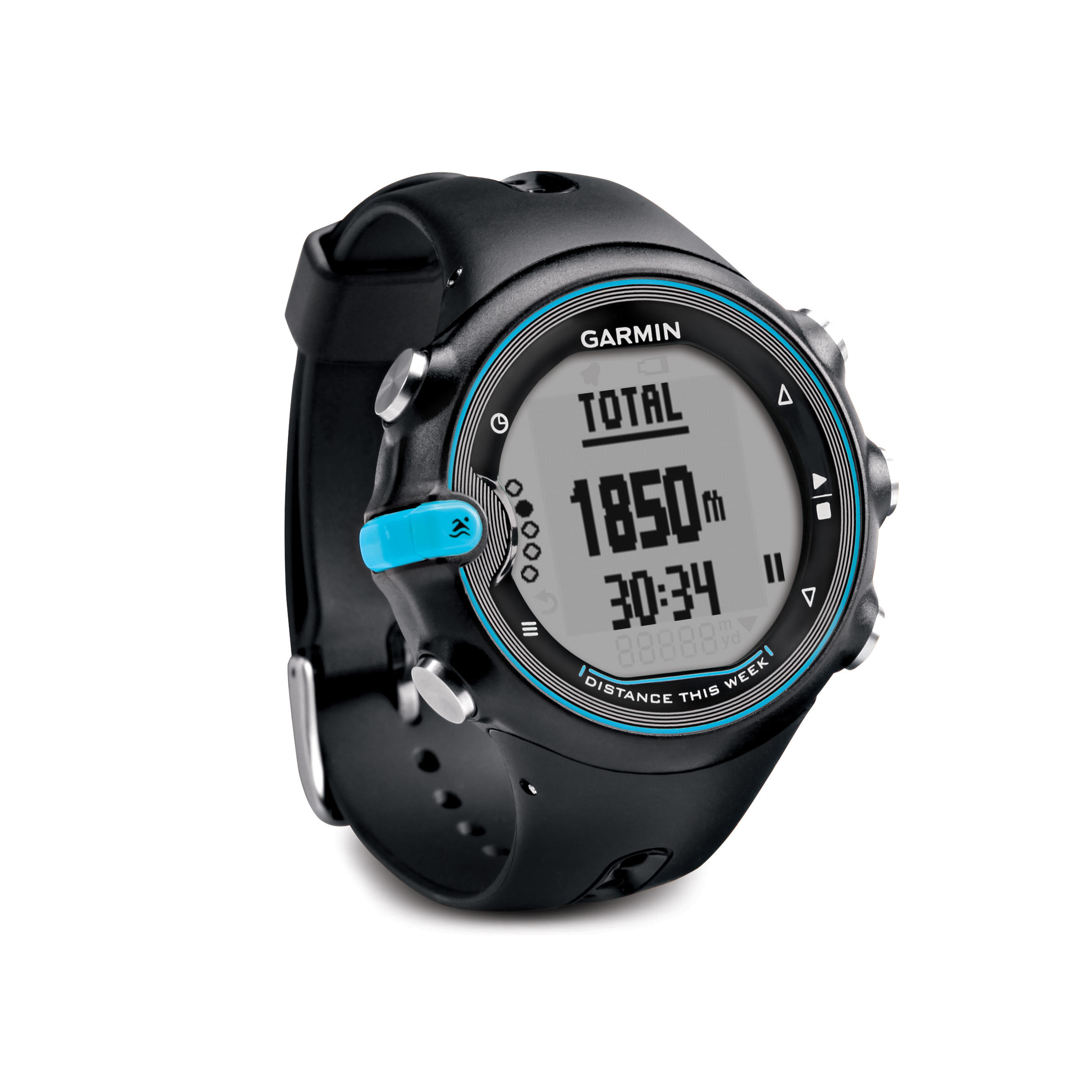 SWIM swimming watch blue and black - Decathlon