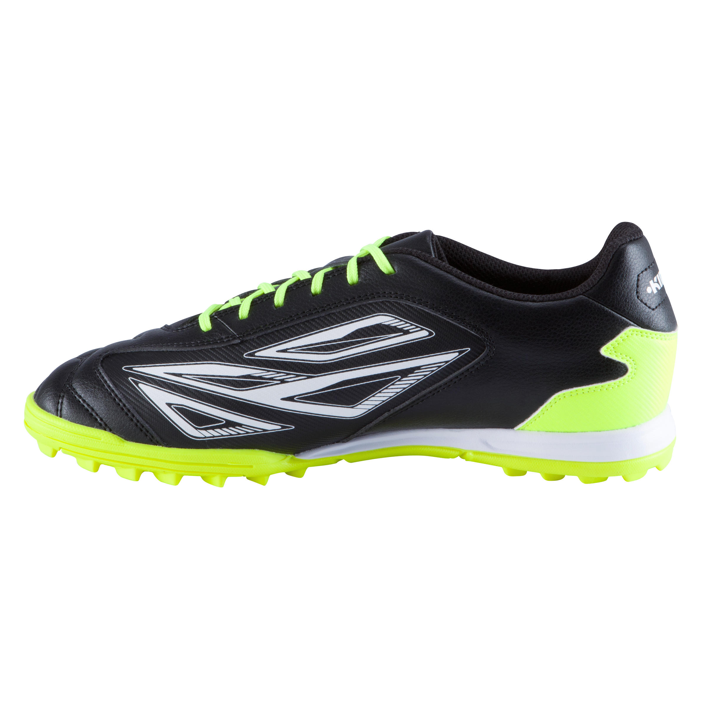 Density 300 HG Adult Hard Ground Football Boots - Black/Yellow - Decathlon