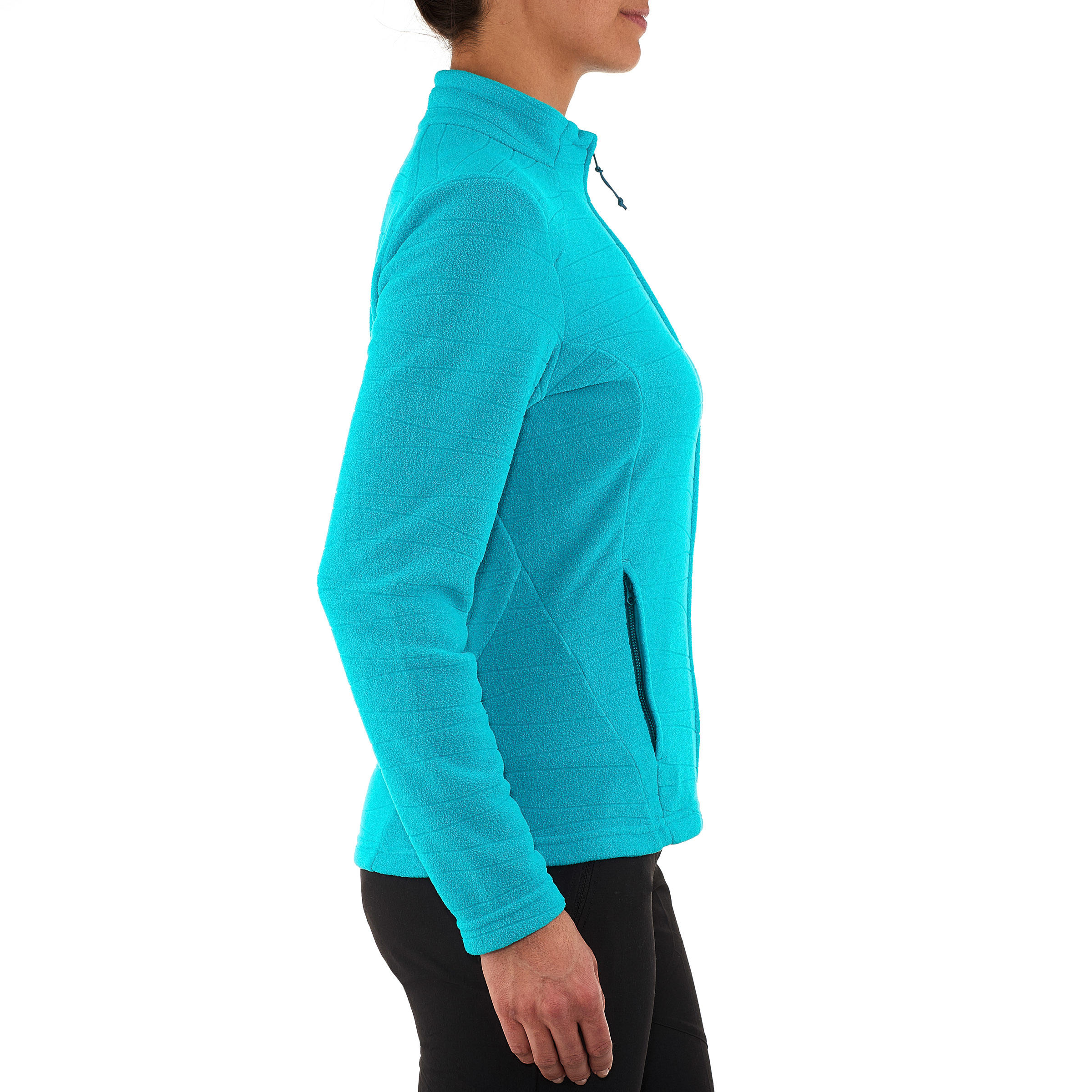 Forclaz 200 Women's Mountain Hiking Fleece Jacket - Embossed Blue ...
