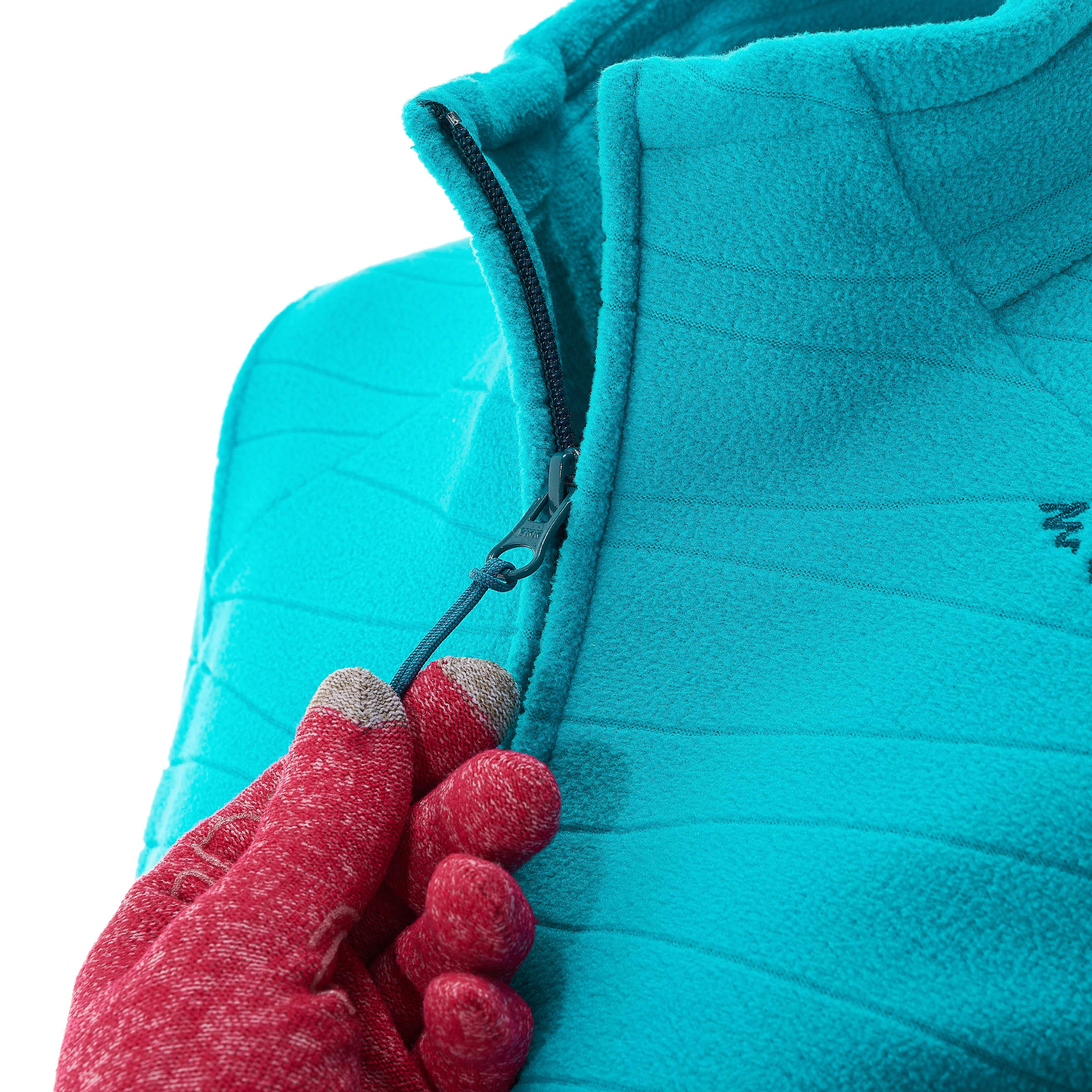 Forclaz 200 Women's Mountain Hiking Fleece Jacket - Embossed Blue ...