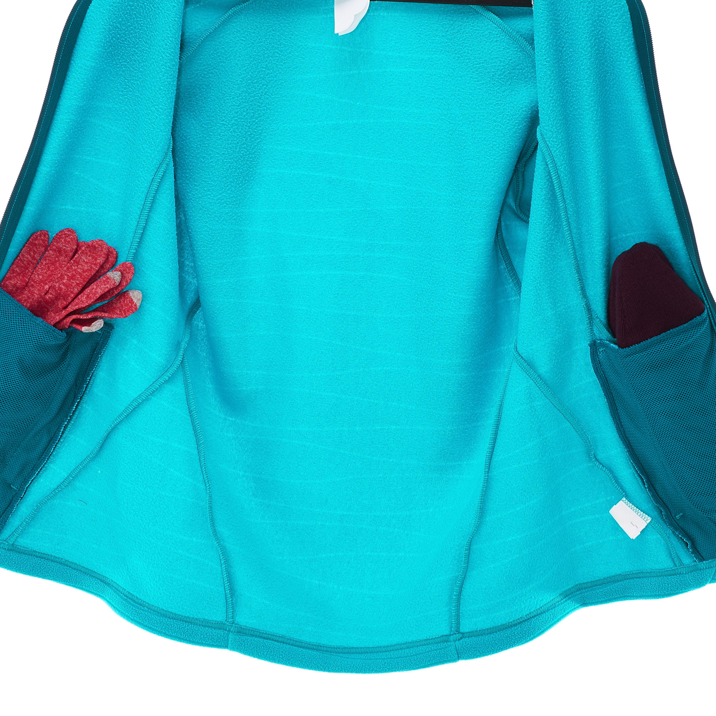 Forclaz 200 Women's Mountain Hiking Fleece Jacket - Embossed Blue ...