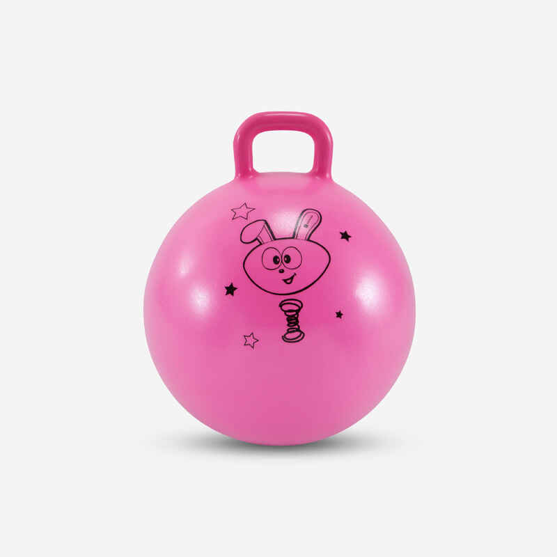 Hüpfball Resist 45 cm Gym Kinder rosa - Decathlon