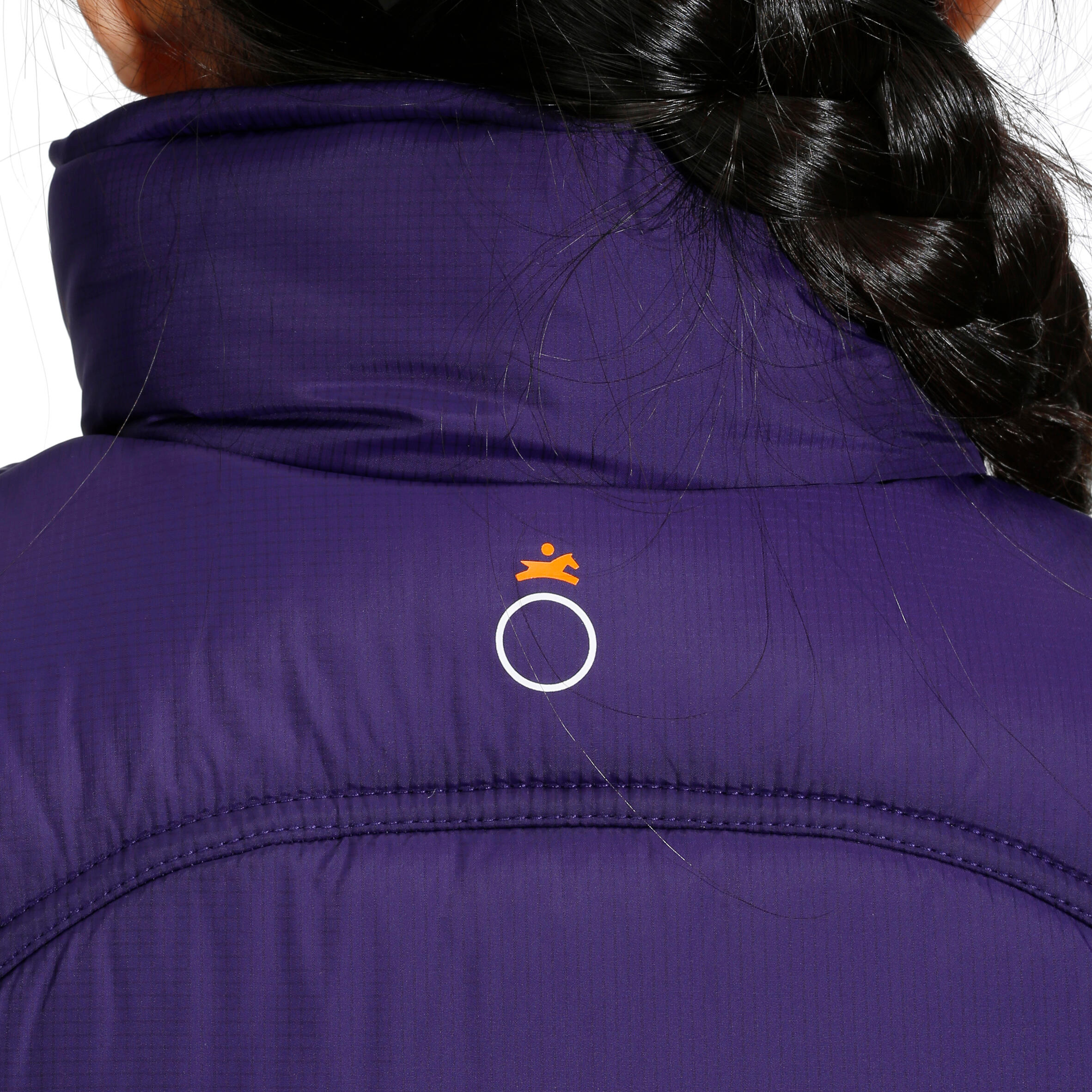 Paddock Kids' Warm Horse Riding Gilet - Violet FOUGANZA | Decathlon