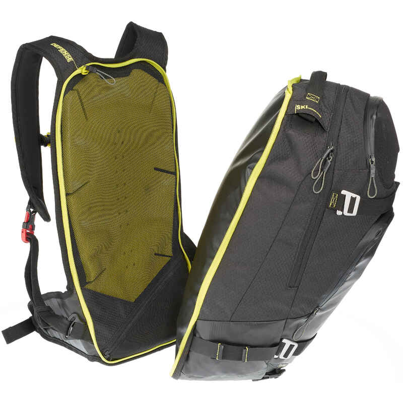 Freeride Reverse Defense 700 Adult Ski Backpack - Black - Decathlon
