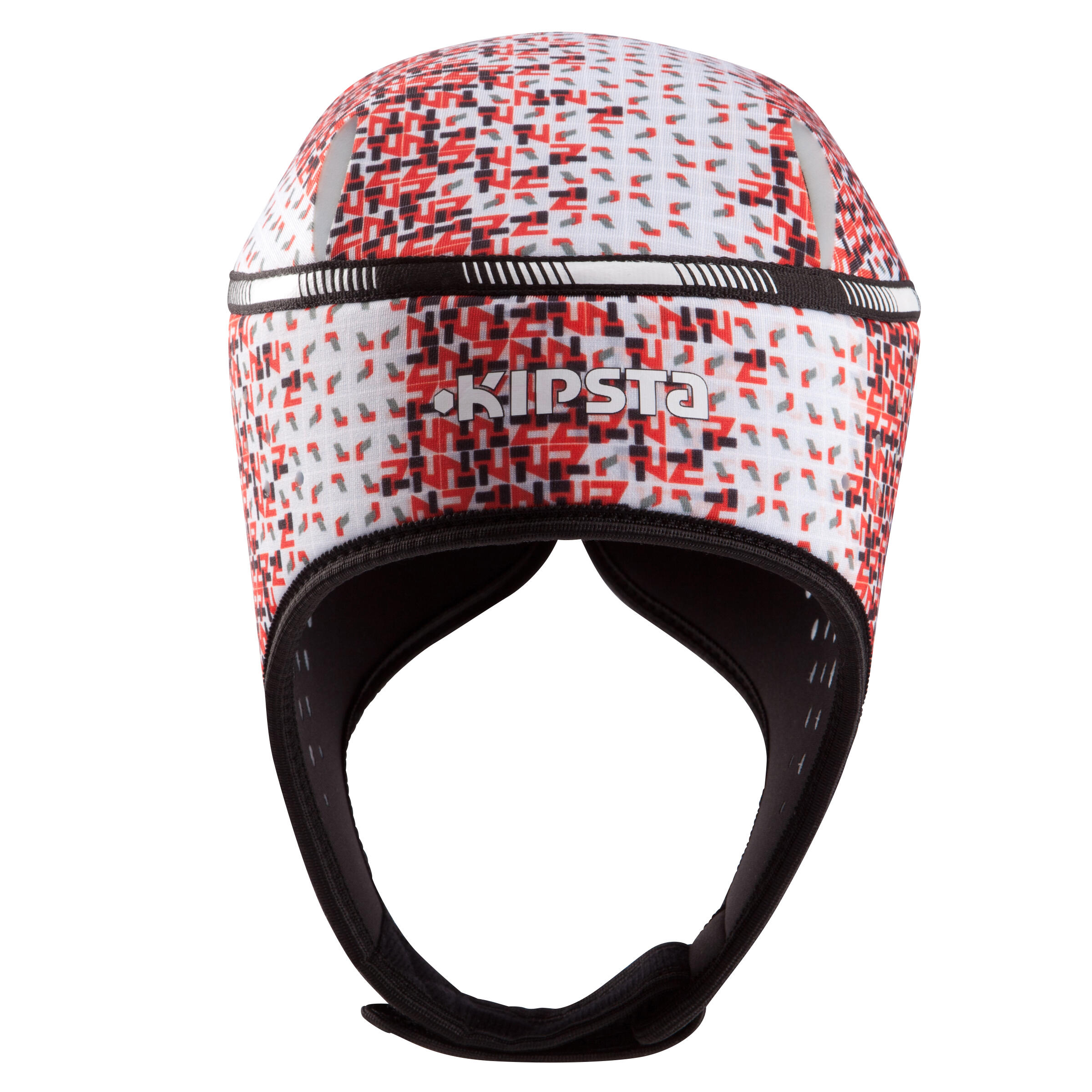 Full H 100 Kids Rugby Scrum Cap - Red White OFFLOAD | Decathlon