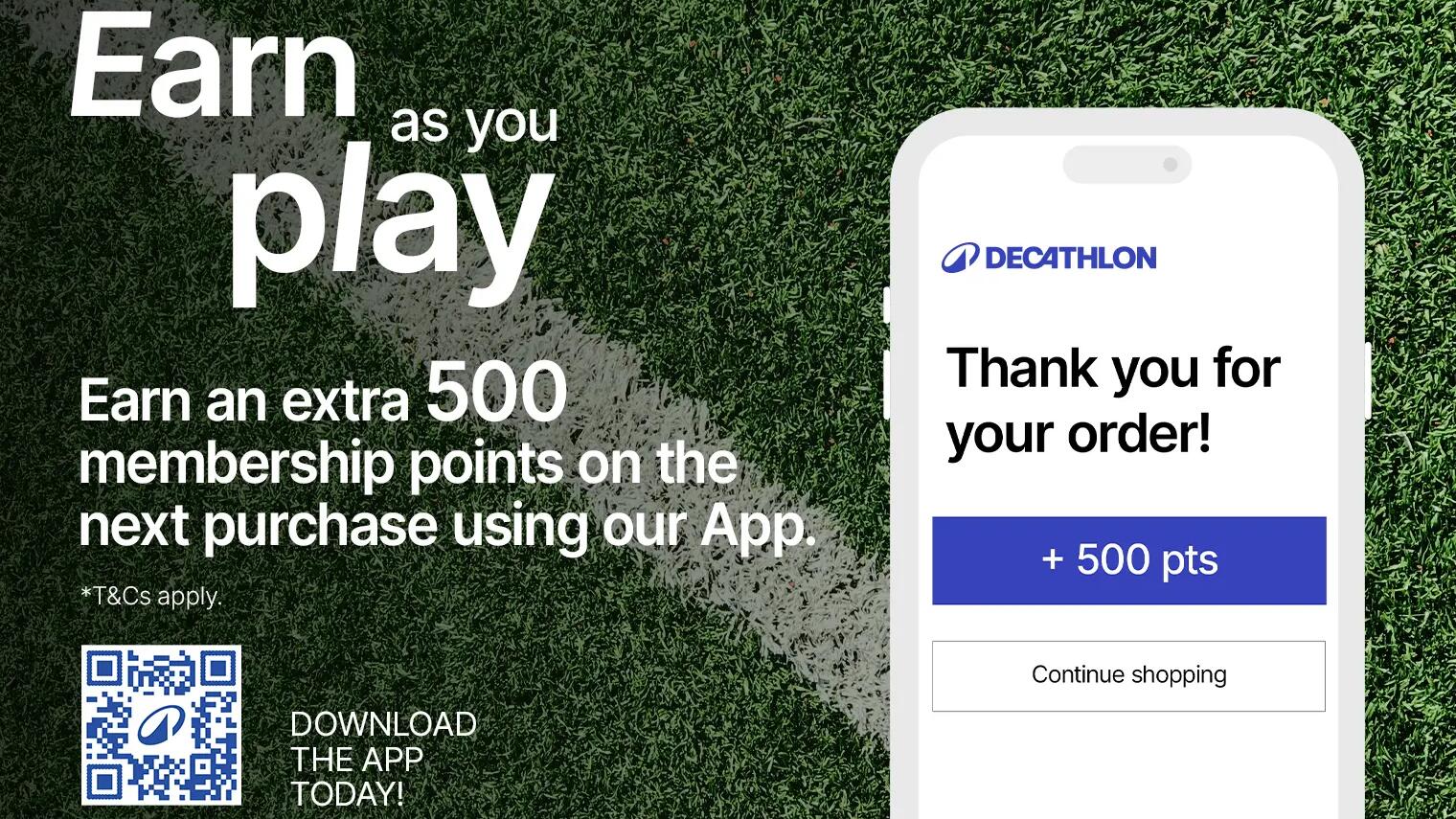 Decathlon Mobile App | Landing Page