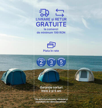 Alege corturi de camping rezistente de la Decathlon