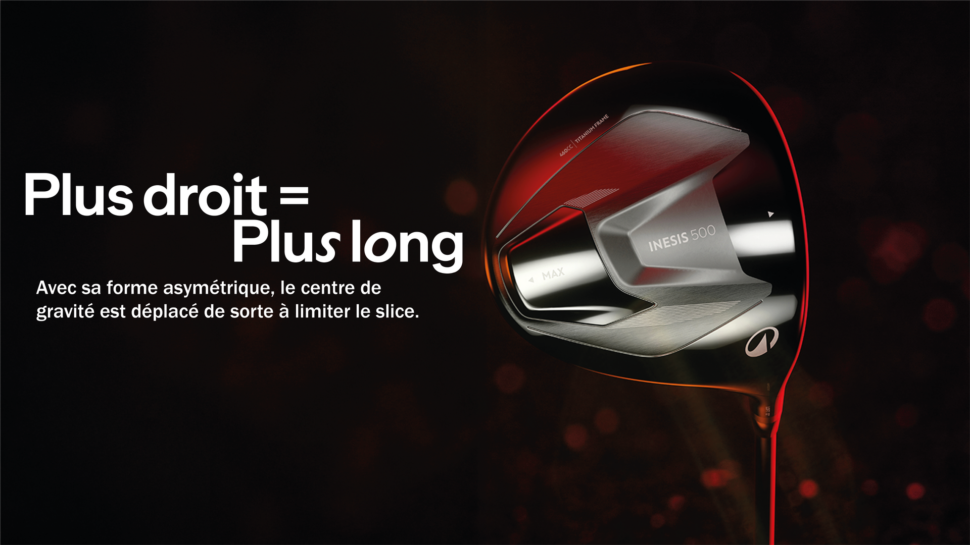 Driver golf droitier VITESSE LENTE / SENIOR/LADY, Inesis MAX 500 INESIS ...