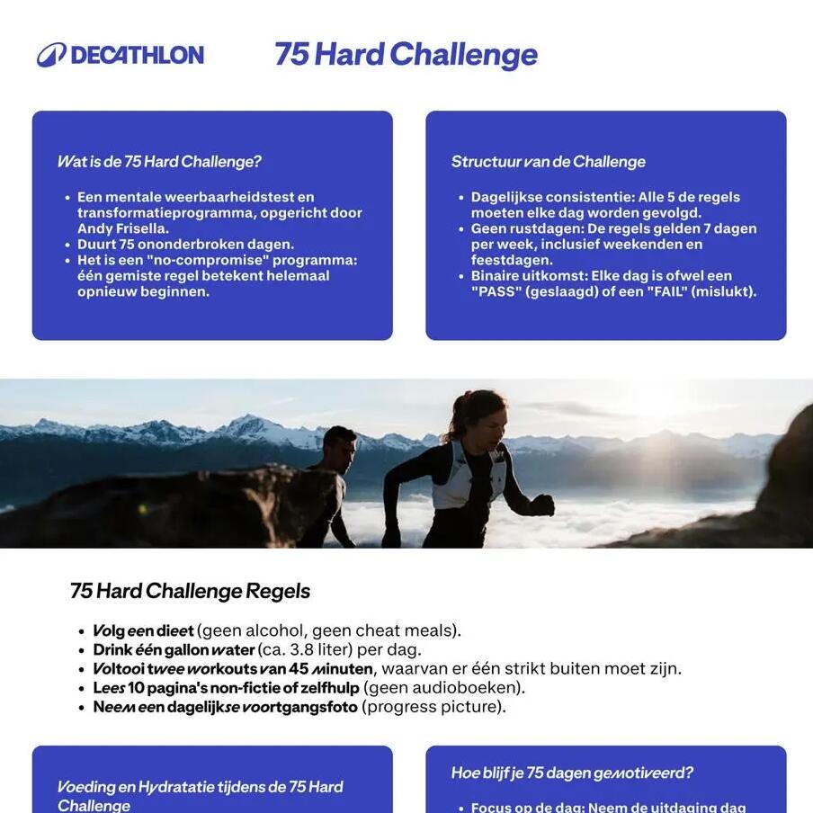 75 Hard Challenge: alles wat je moet weten over de 75-dagen uitdaging